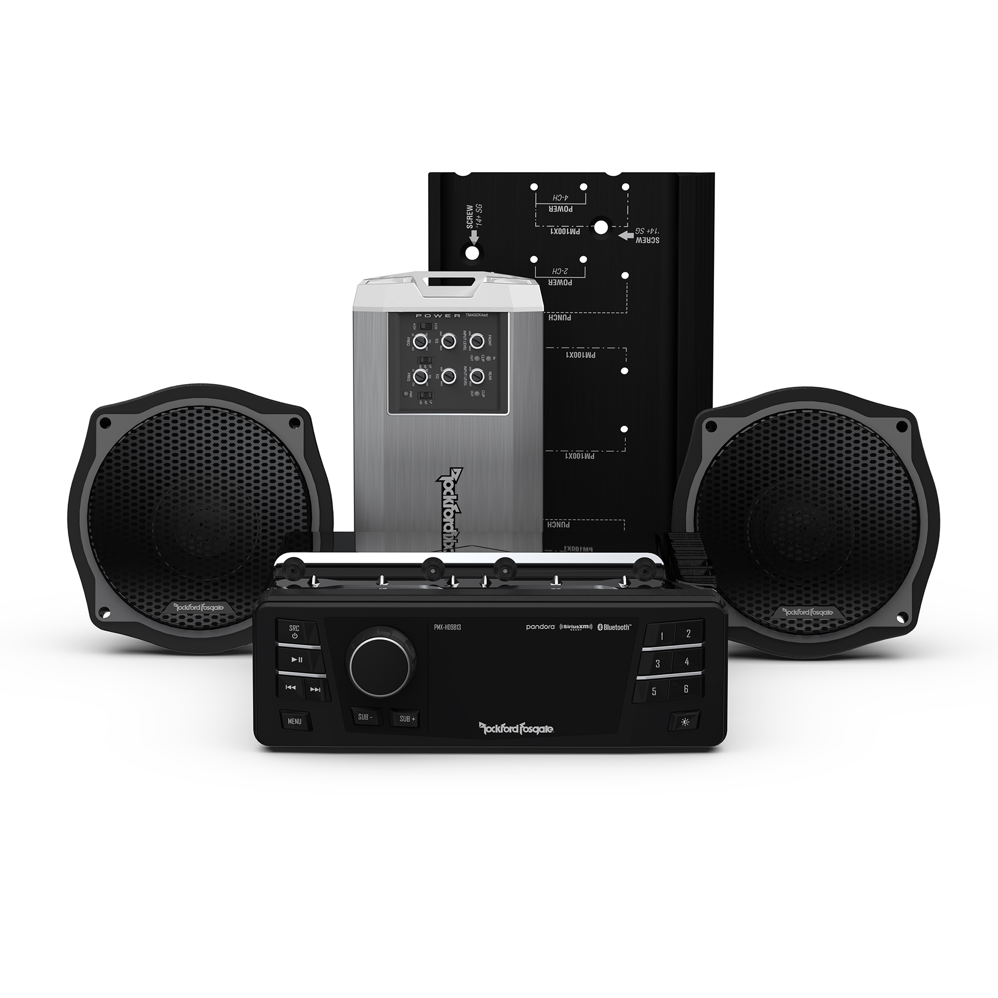 Rockford Fosgate HD9813SG-STAGE2 1998-2013 Street Glide Head Unit ...