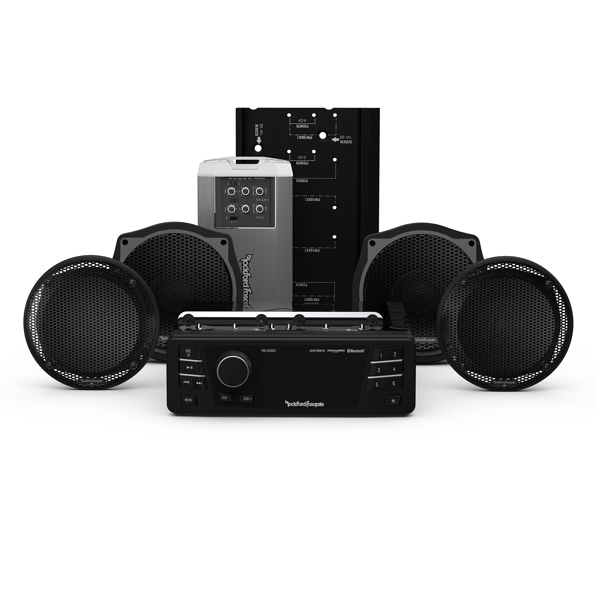 Rockford Fosgate HD9813SGU-STAGE2 1998-2013 Electra Glide Ultra Head ...